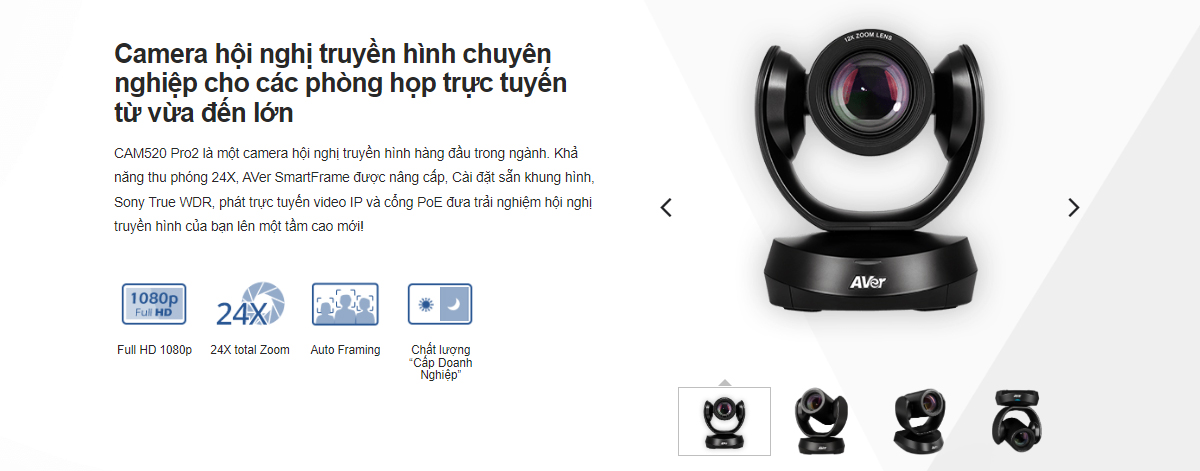 Webcam hội nghị truyền hình AVer CAM520 Pro 2 Giá rẻ