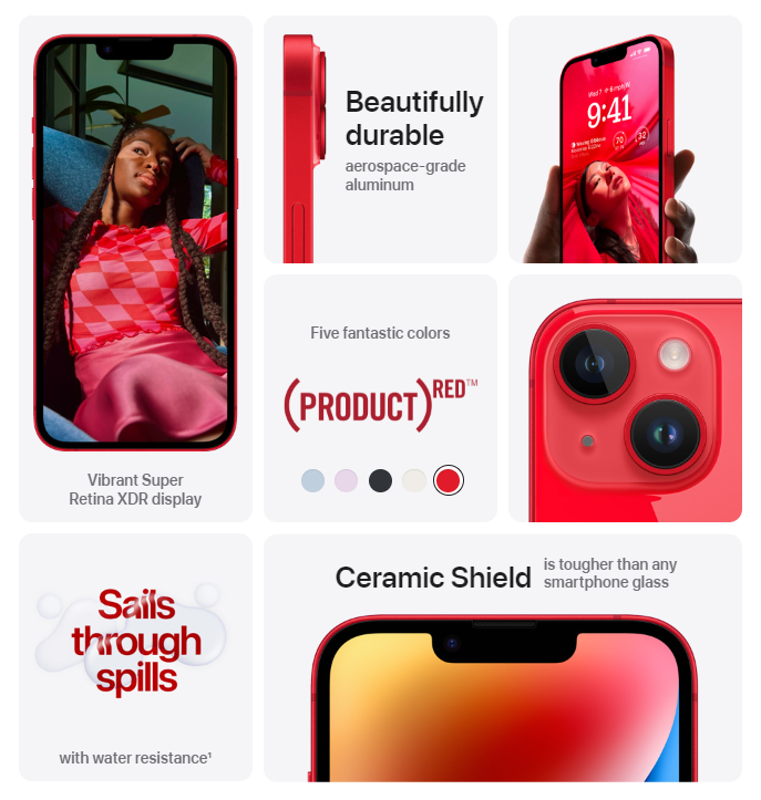 Điện thoại DĐ Apple iPhone 14 Plus 128GB (VN/A) Red