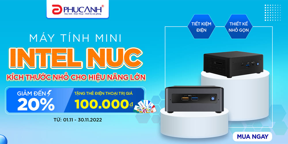 [Khuyến Mại] Máy tính mini Intel NUC – Kích thước nhỏ cho hiệu năng lớn