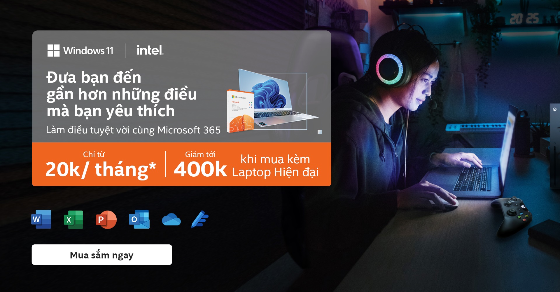 Windows 11 - Microsoft Office - Microsoft 365 - Laptop Intel