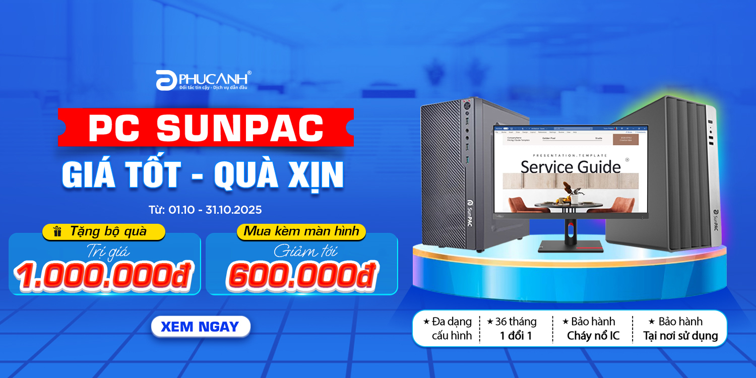 [Khuyến mãi] PC Sunpac - Giá tốt - Quà xịn
