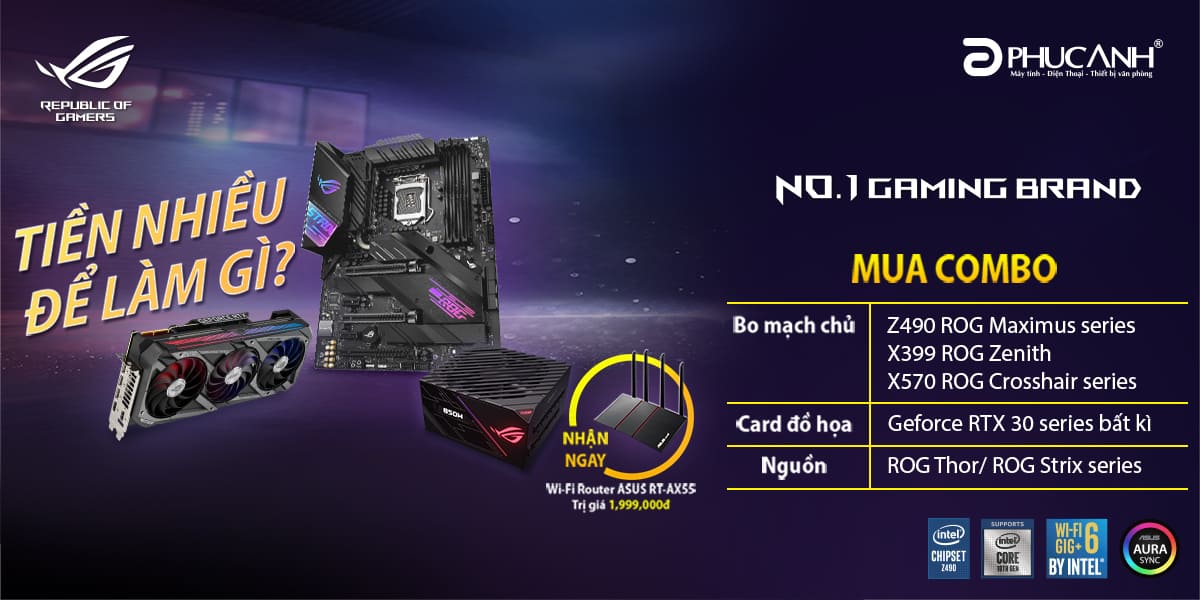 [Khuyến mại] Mua Combo MB/ VGA/ Nguồn Asus - Nhận quà cực chất