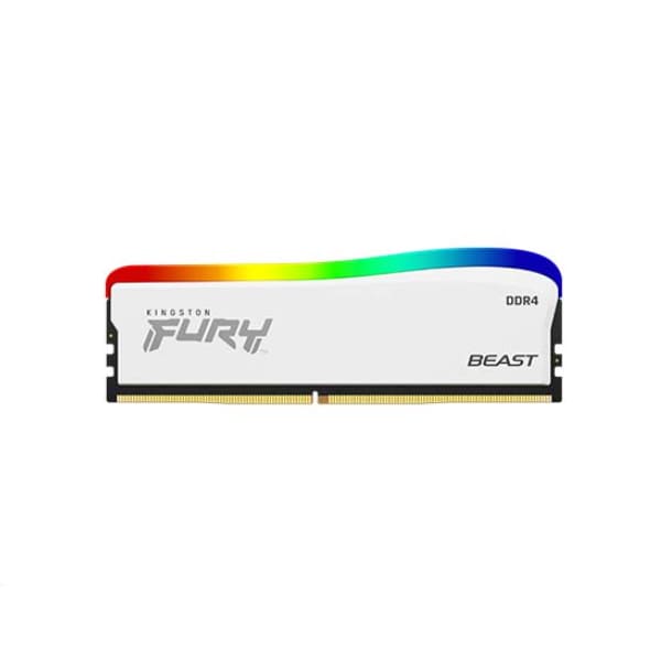 Ram Kingston Fury Beast 16GB 3200 DDR4 RGB White SE (KF432C16BWA/16)