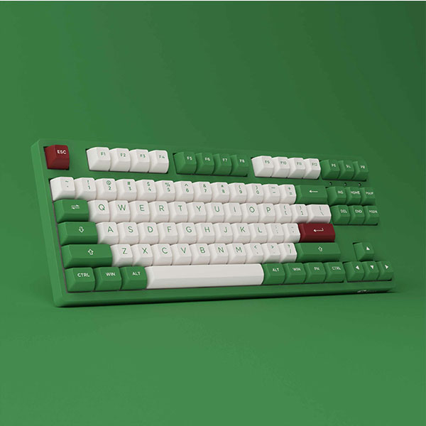 Bàn phím cơ AKKO 3087 RF Matcha Red Bean Wireless Akko V3 Cream Blue switch