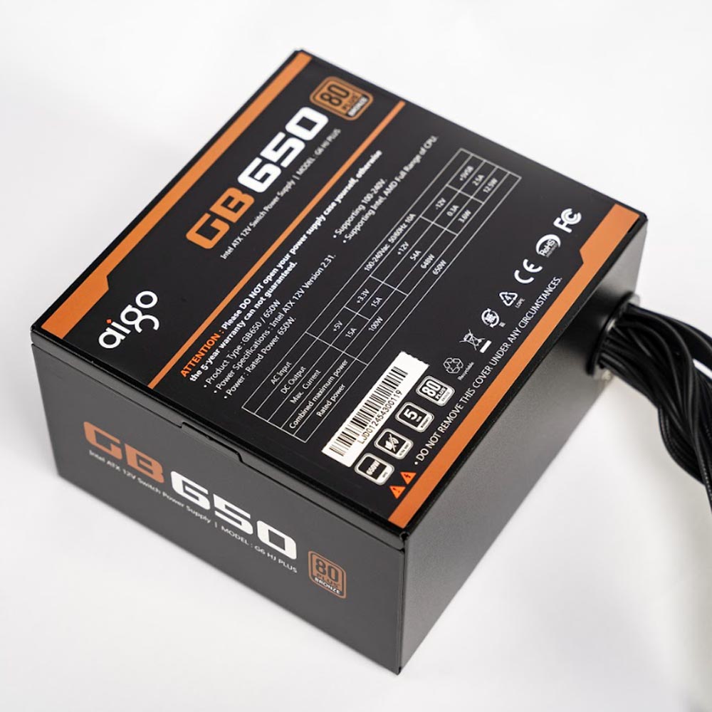 Nguồn máy tính Aigo GB650 - 650W | Chính Hãng | GIÁ RẺ QUÁ