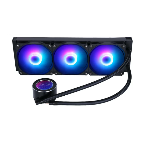Tản nhiệt nước AIO Sama SM360LD Black (3 Fan 12cm ARGB, Màn Hình LCD )