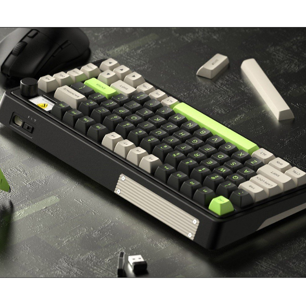 Bàn phím cơ FL-Esports CMK75 SAM Desert Grey FLCMMK Ice Violet switch