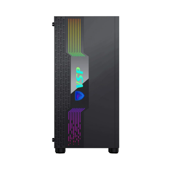 Vỏ máy tính VSP M05 Gaming (mATX)Có Sẵn LED RGB, Nắp Hông kính