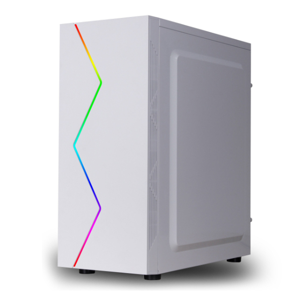 Vỏ máy tính VSP V3-603 Trắng (Chuẩn ATX) Có Sẵn LED RGB, Nắp Hông Trong Suốt