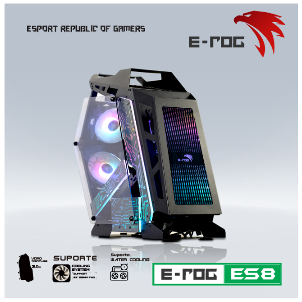 Vỏ máy tính VSP E-ROG ES8 BLACK