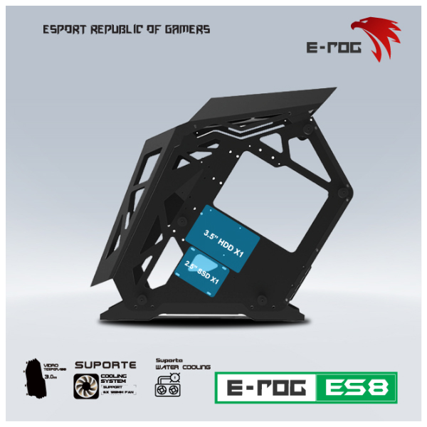 Vỏ máy tính VSP E-ROG ES8 BLACK